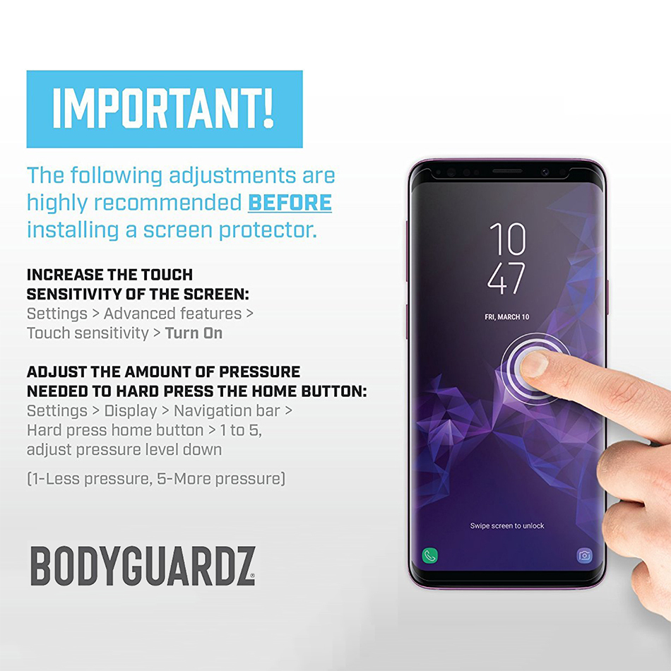 Pure Arc 3D Curved Glass Screen Protector - Samsung Galaxy S9